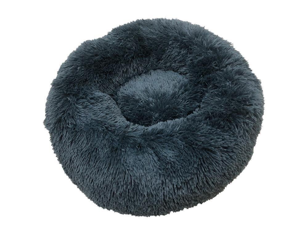 NOBBY Kuschelbett Donut "Elsa" blue-grey Ø 90 x 20 cm, 44,16