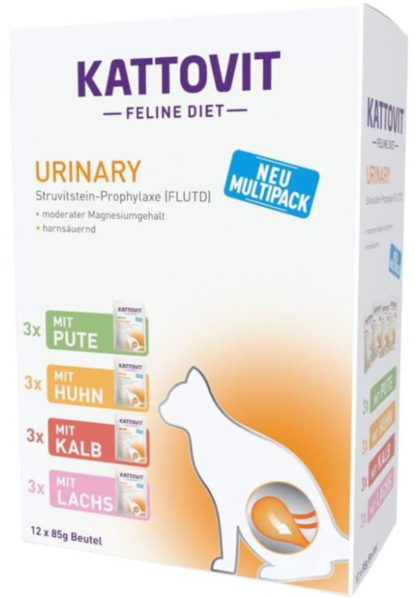 Katzen - Nassfutter KATTOVIT Feline Diet Urinary Multipack, 12 x 85 g ...