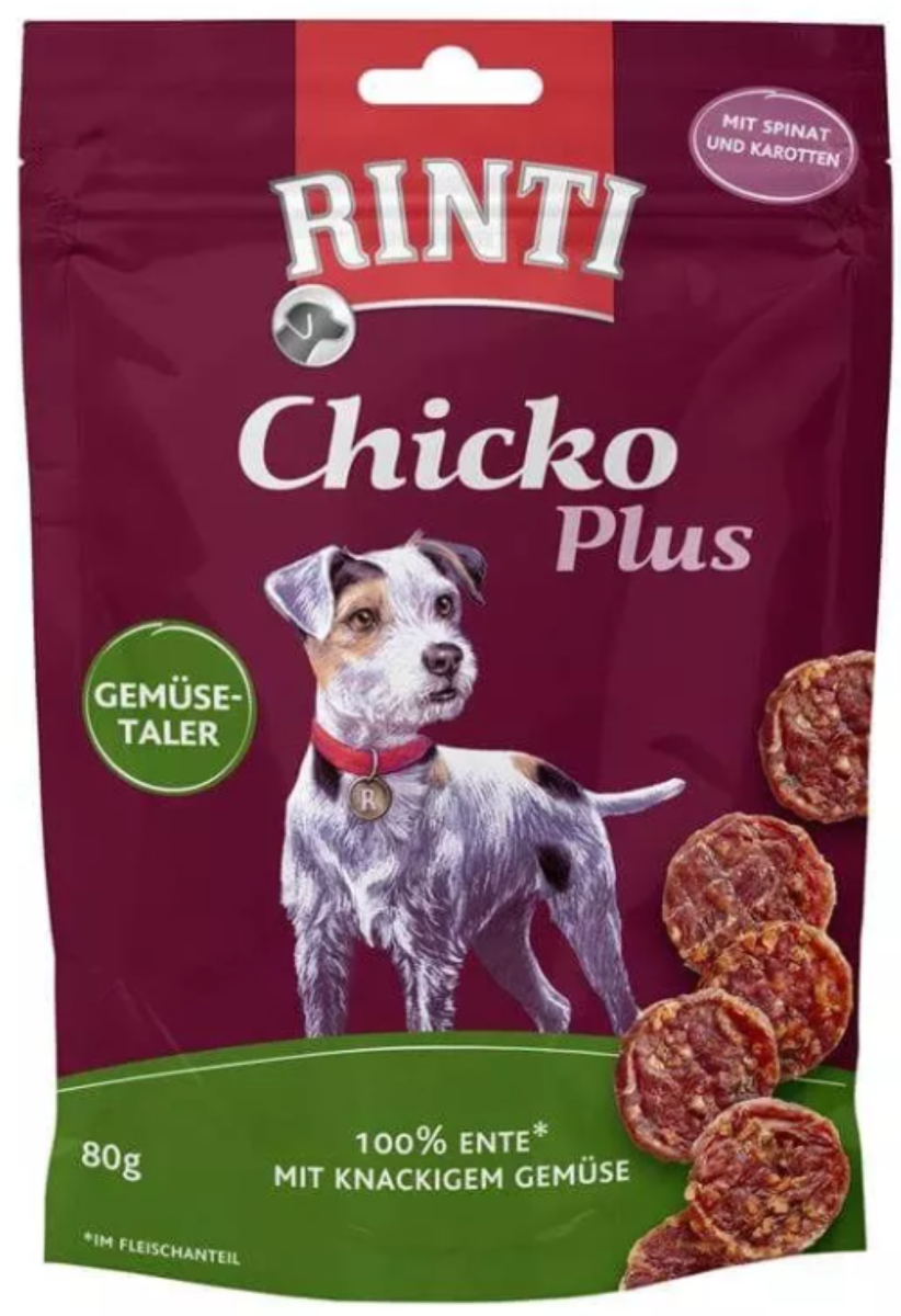 Hunde - Snack RINTI Chicko Plus Gemüse-Taler, 80 g, 2,19