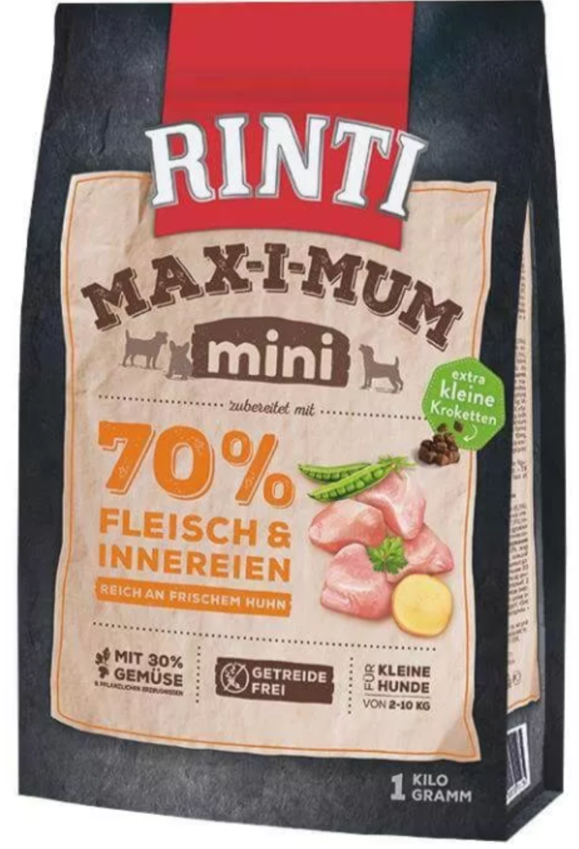 Hunde - Trockenfutter RINTI Adult Max-i-Mum Mini Huhn, 6,89