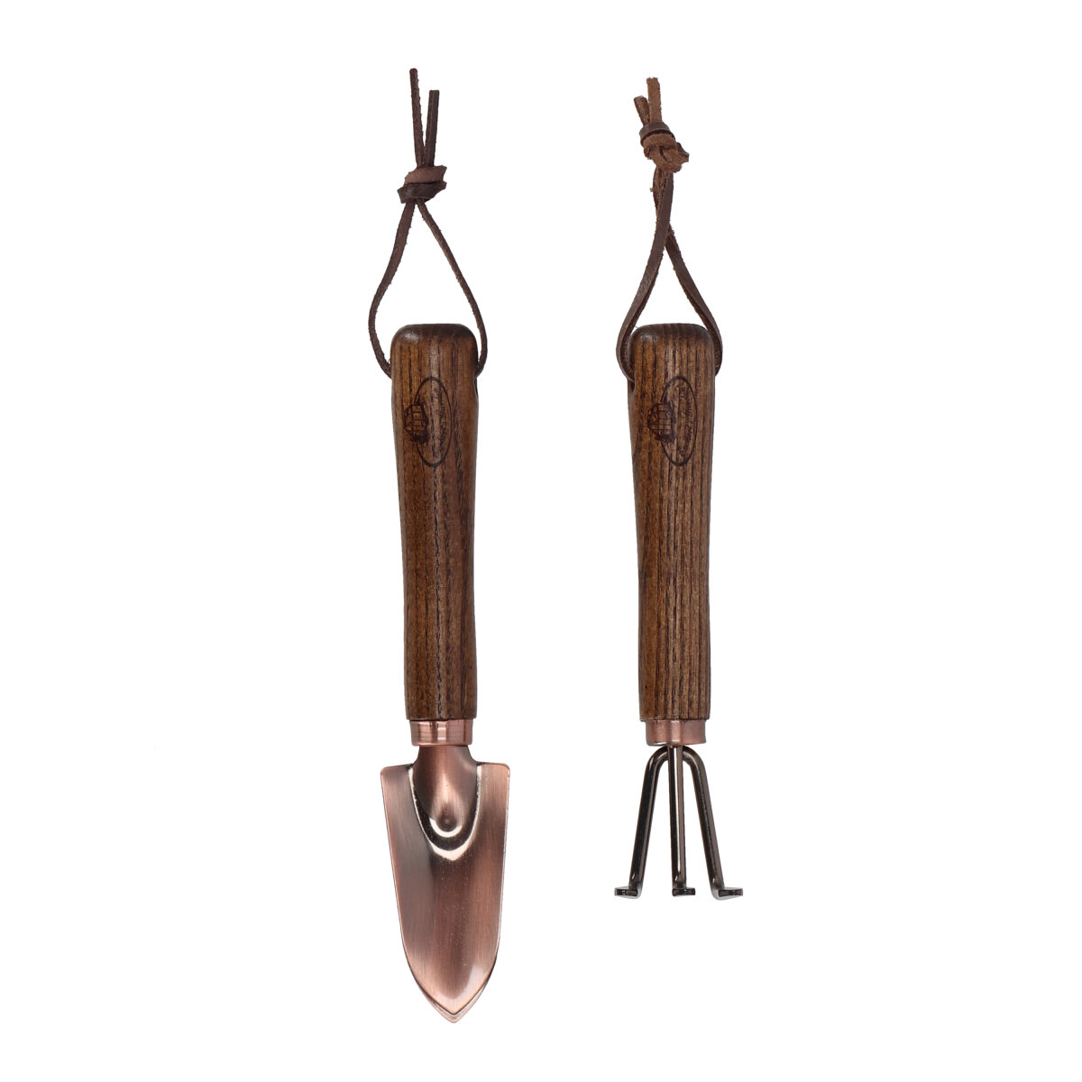 ESSCHERT DESIGN Verkupfertes Minitool-Set, Schippe & Harke, 7,14