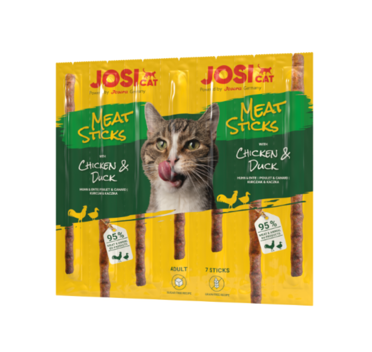 Katzen- Snack JOSERA JosiCat Meat Sticks Chicken & Duck, 35 g, 1,29