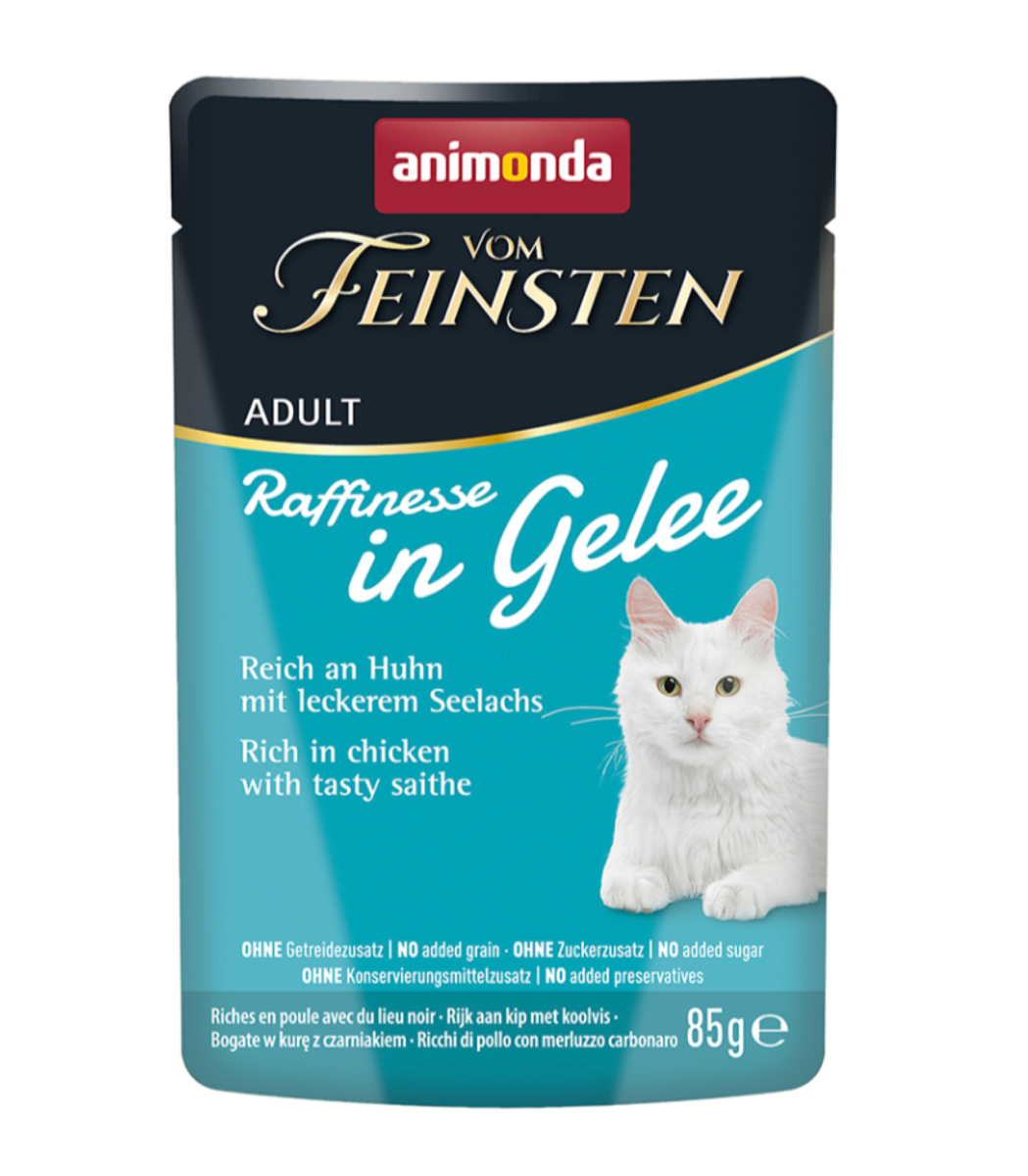 Katzen - Nassfutter ANIMONDA Vom Feinsten Raffinesse in Gelee Adult ...