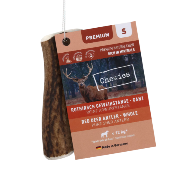 Hunde - Kauartikel CHEWIES Rothirsch-Geweihstange ganz, 7,49