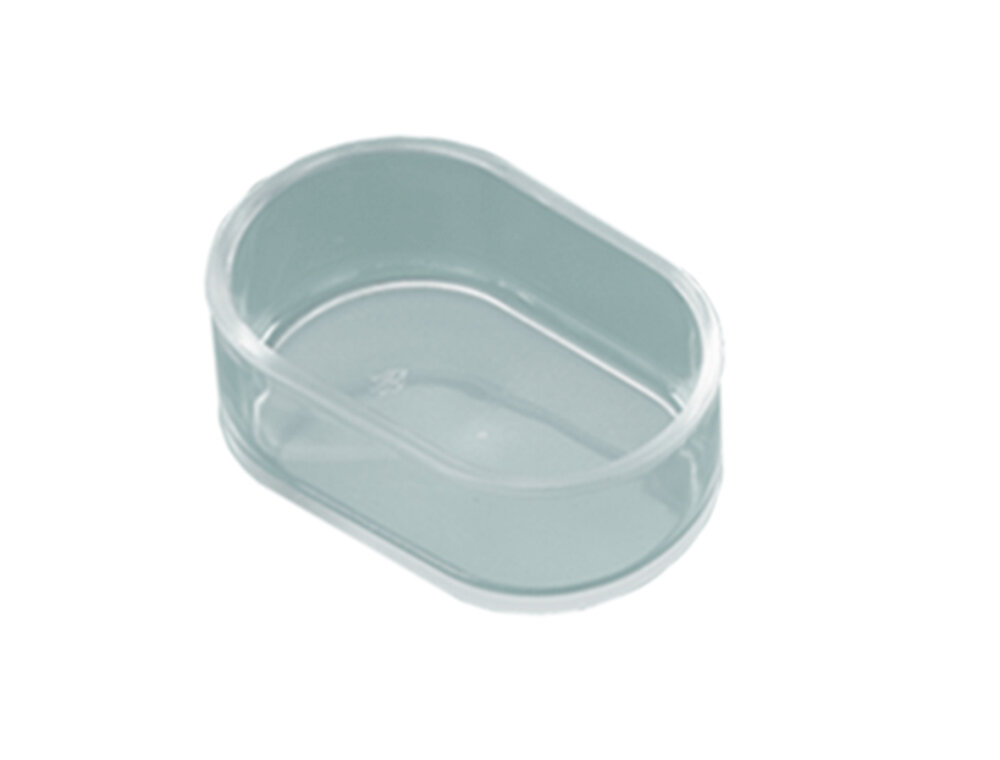 NOBBY Futternapf oval, transparent, 7 x 3,5 cm, 1,49